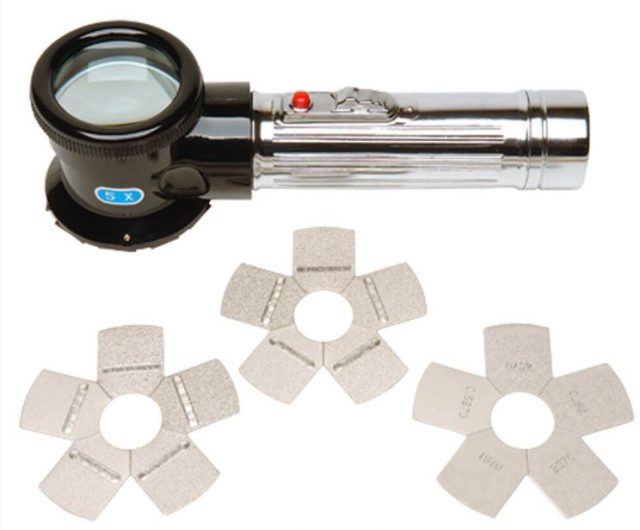 Elcometer 127 Keane-Tator Surface Comparators & Magnifier