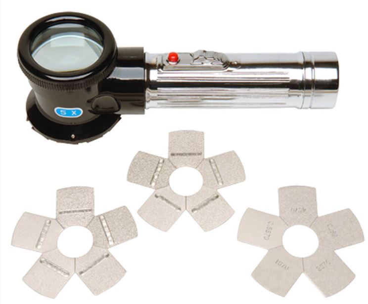 Elcometer 127 Keane-Tator Surface Comparators & Magnifier