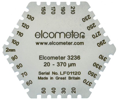 Elcometer 112 3236 Hexagonal Stainles Steel Wet Film Comb
